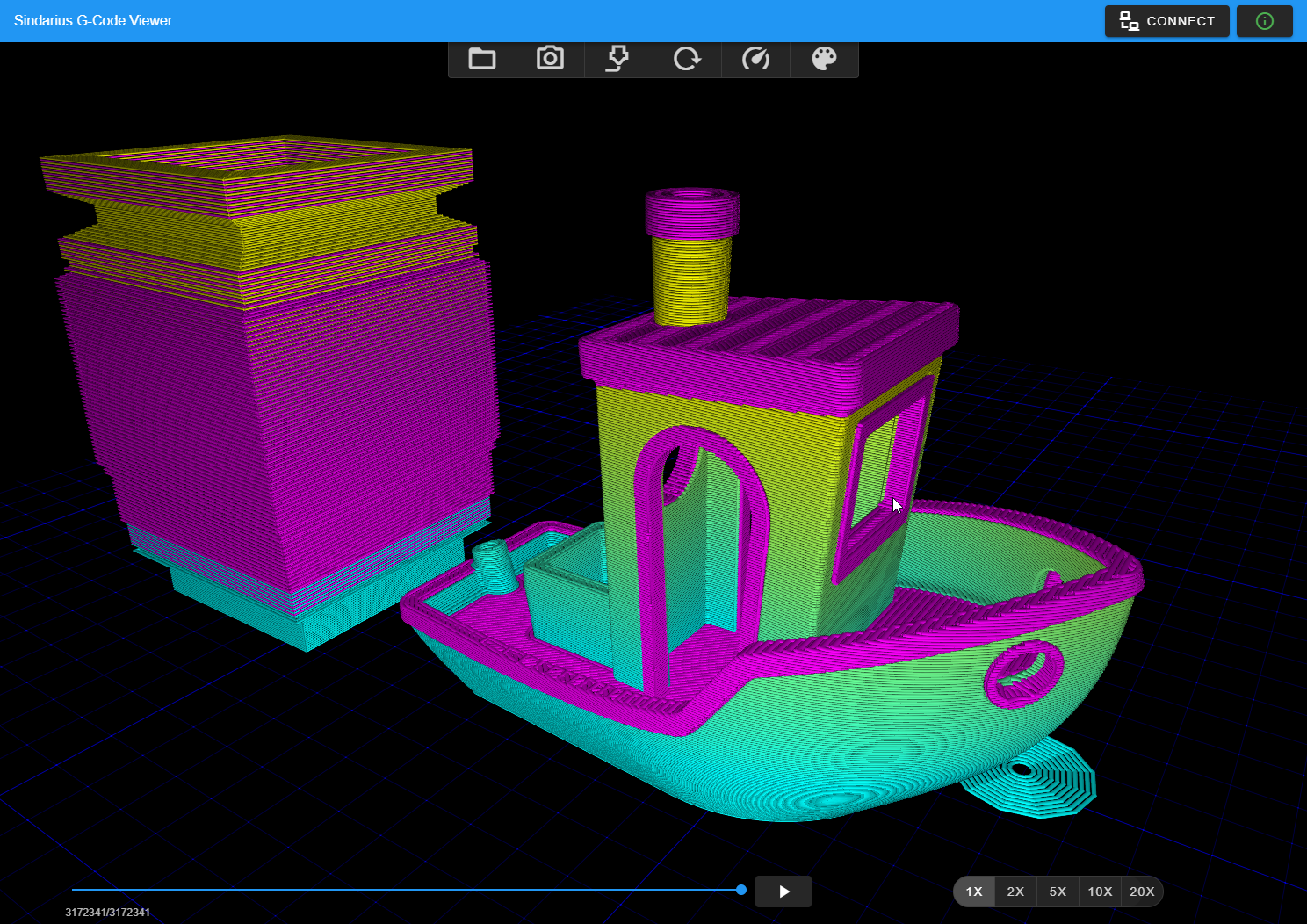 Sindarius GCode Viewer